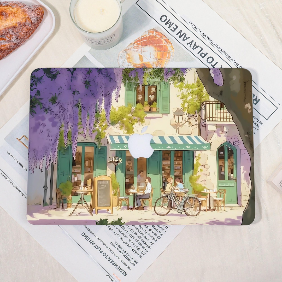 French Café Street MacBook Case - Cozy Parisian Vibe - Etsy