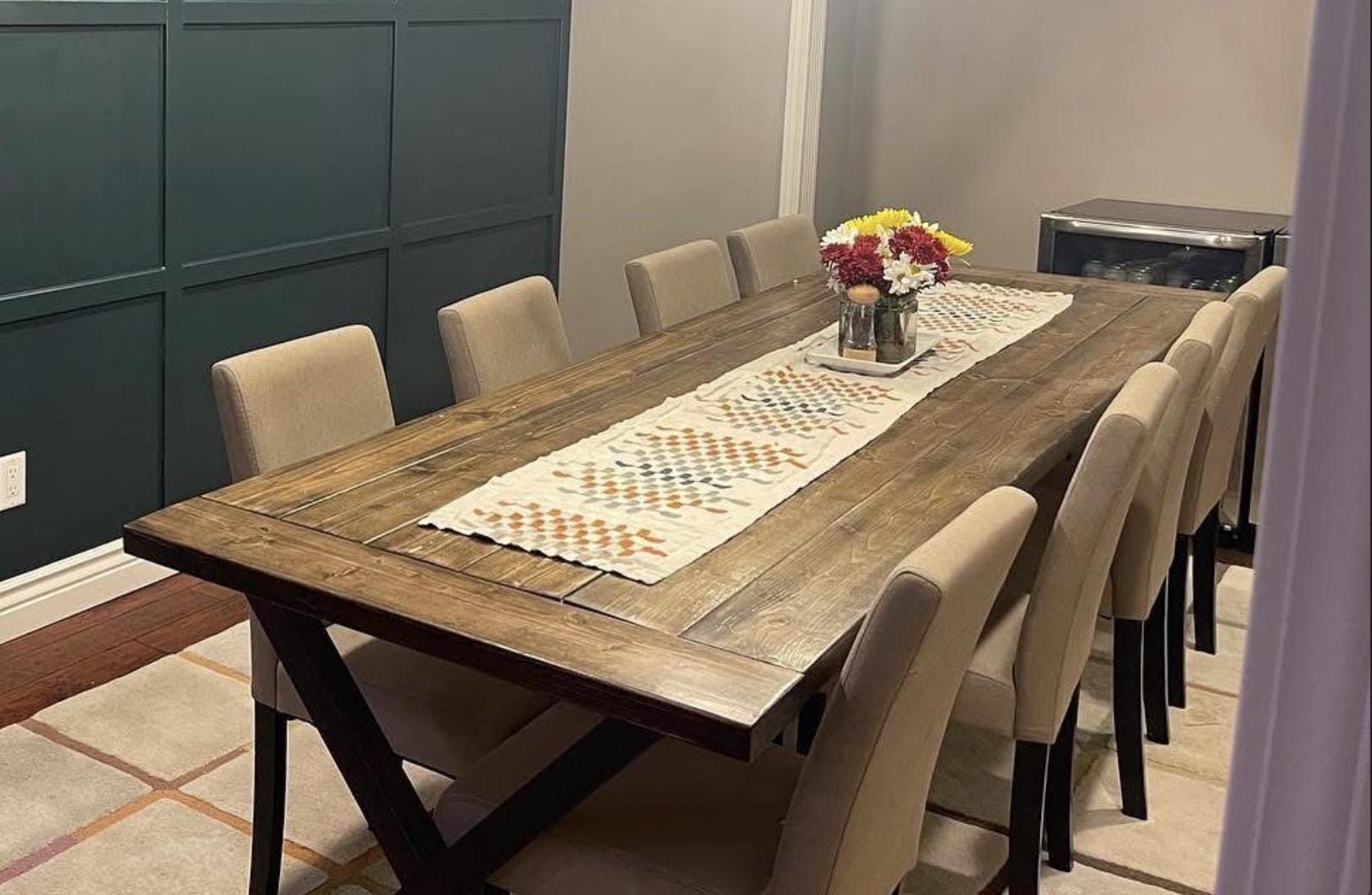 Rustic Farmhouse Dining Table - Etsy