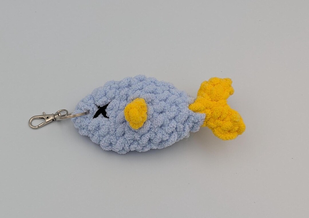 Custom Squished Fish Keychain - Etsy