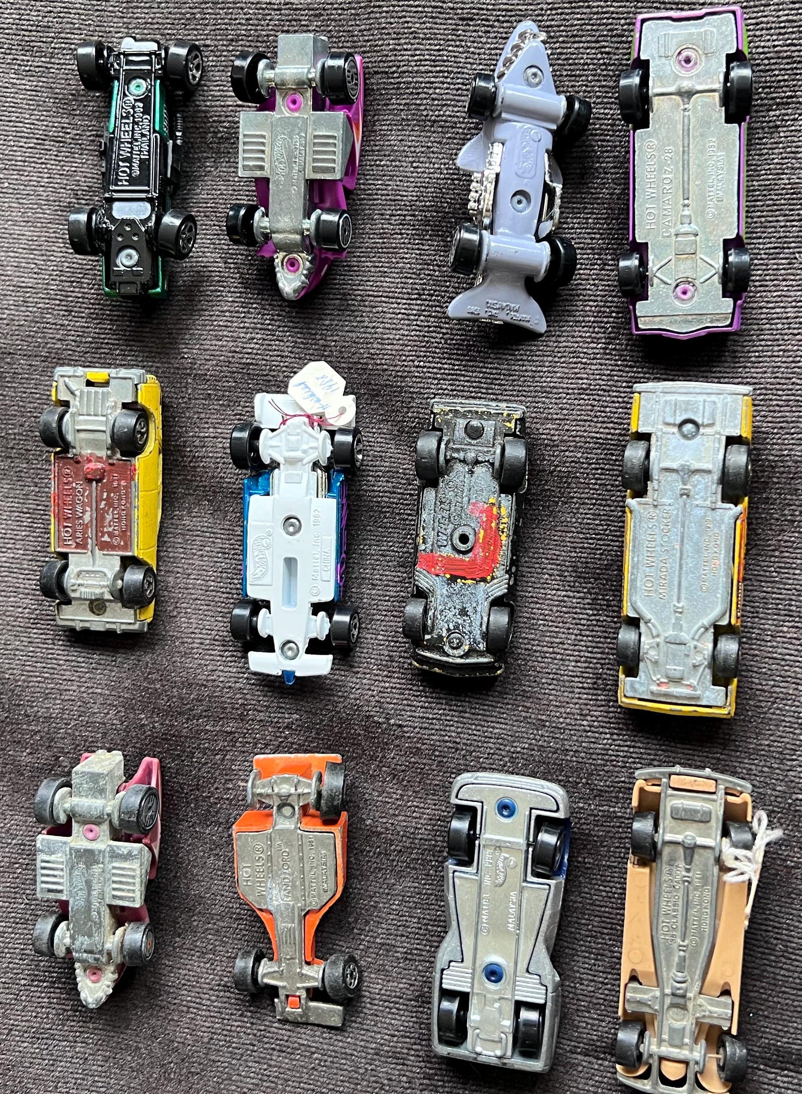 Vintage 80s Lot of 43 Hotweels Cars, Retro Style and Matchbox Carrying ...