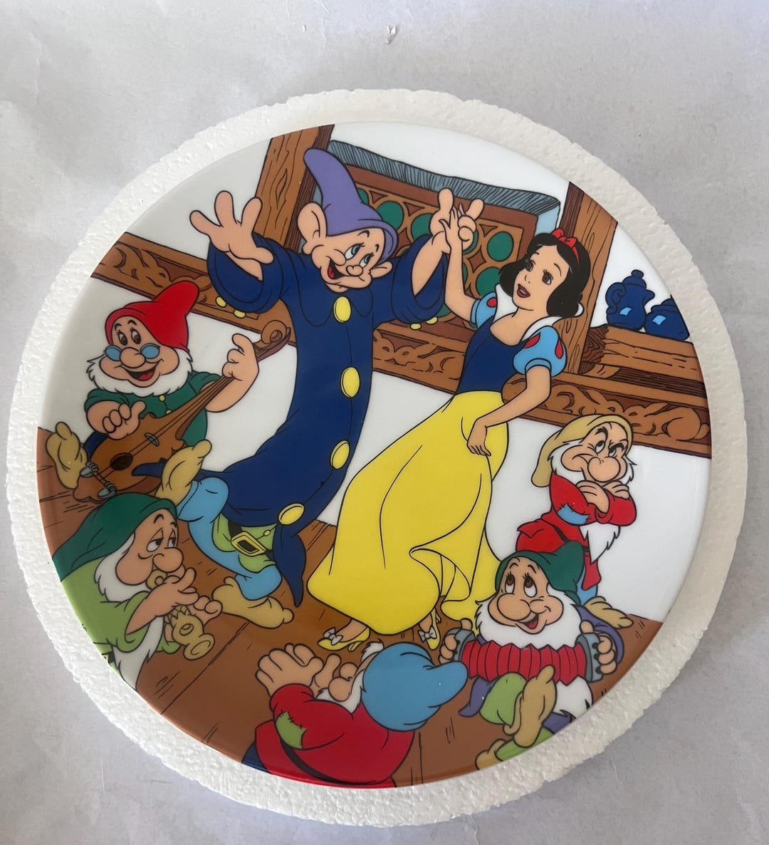 Snow White & Seven Dwarfs Decorative Plate: Disney "the Dance" First ...