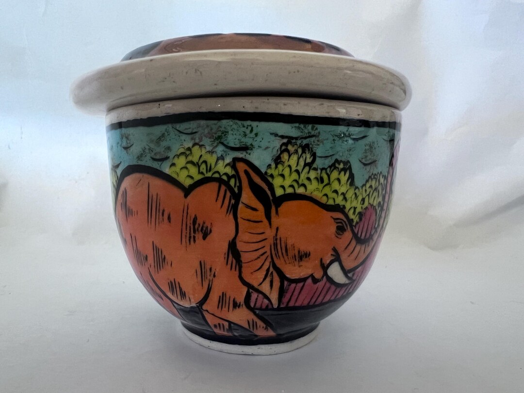Hand Painted Imbiza Potter Y Victoria Fall 2002 Artist is Dominic - Etsy