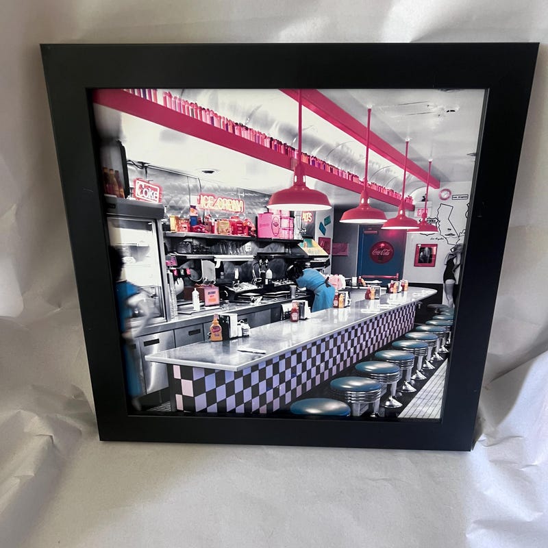 Route 66 Diner Framed Art - Etsy