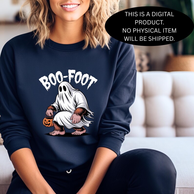 Boo-foot Bigfoot Ghost SVG PNG – Funny Halloween Sasquatch Design for ...