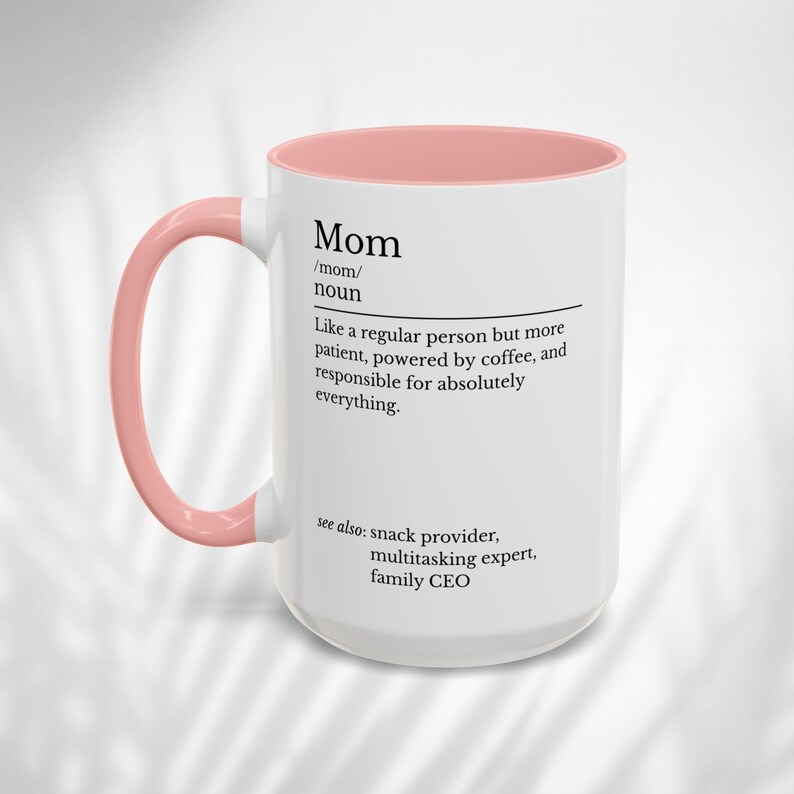 Minimalist Mom Definition Mug - Funny Mother's Day Coffee Cup Gift for ...
