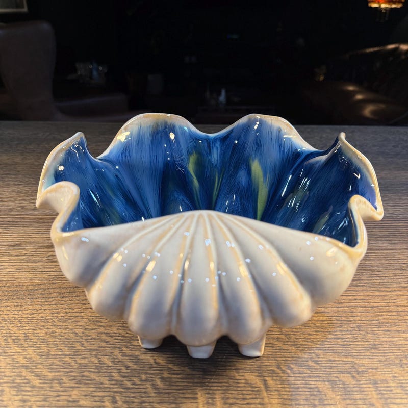 Pottery Shell Bowl - Etsy