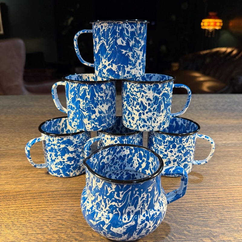 Enamelware Cups - Etsy