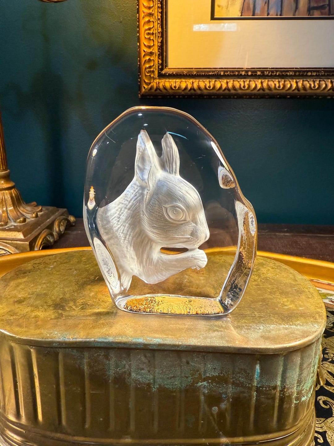 Vintage Cristal D’arques Squirrel Paperweight – French Lead Crystal ...
