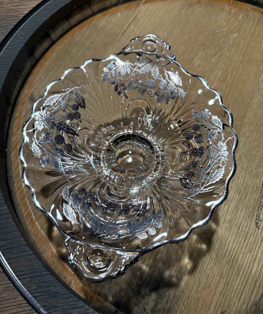 Vintage Cambridge Caprice Bowl: Art Deco Sterling Silver Overlay, Berry ...