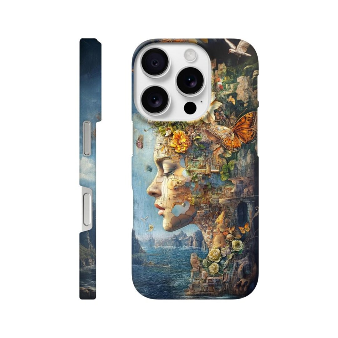 Renaissance Floral Woman Phone Case for iPhone 15 14 13 12 11 X Pro ...