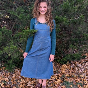 Ladies Long Modest Denim Overall Jumper - Multiple Sizes - Etsy