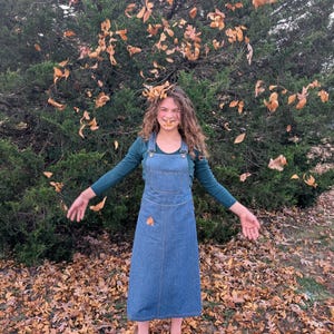 Ladies Long Modest Denim Overall Jumper - Multiple Sizes - Etsy