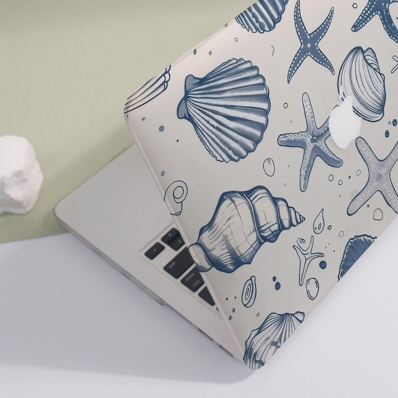 Blue Starfish Shells MacBook Air Case | Hard Laptop Case for MacBook ...