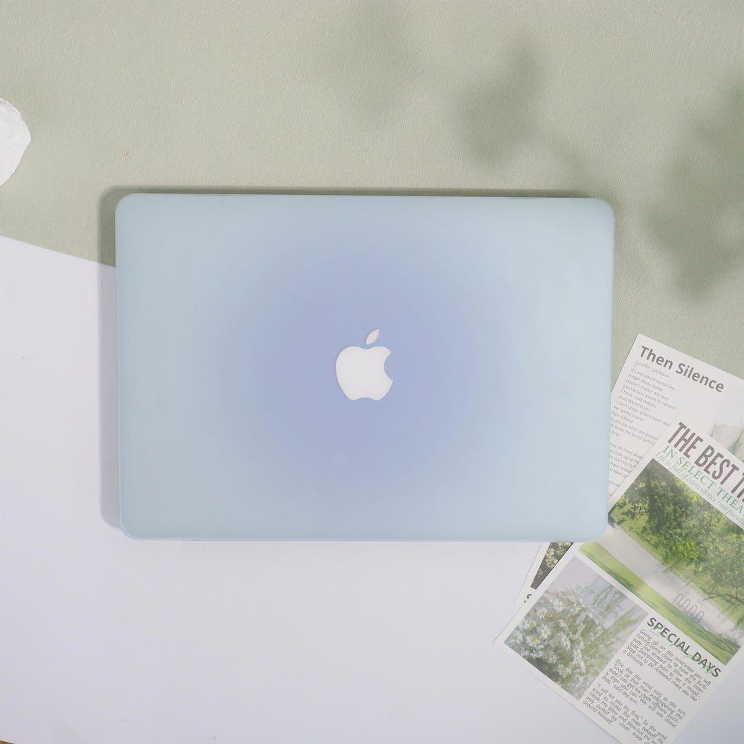 Simple Gradient Pastel Blue MacBook Air Case |hard Laptop Case for ...