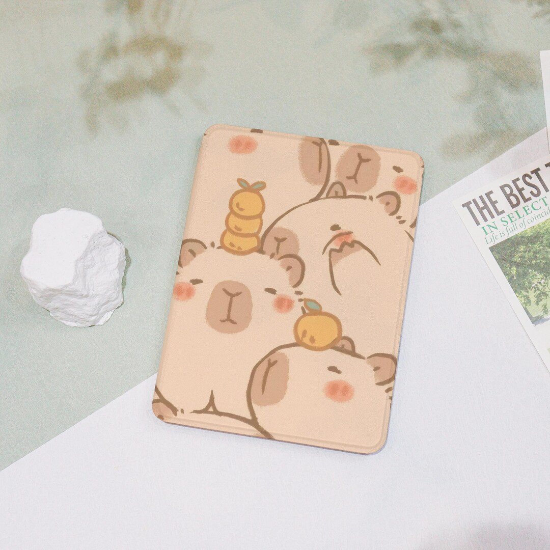 Capybara Cute Cartoon Kindle Case Custom for Paperwhite 12th/11th ...