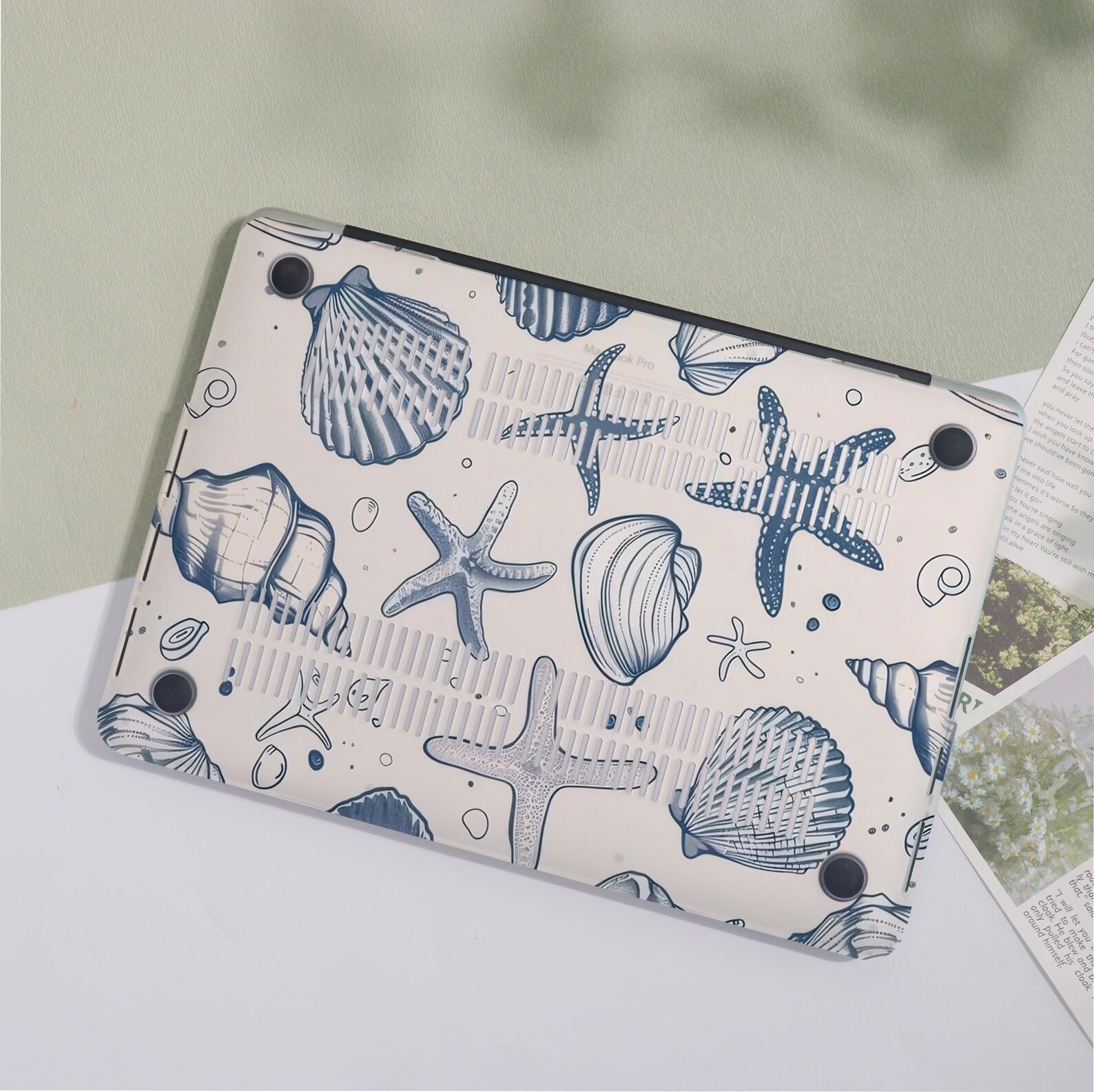 Blue Starfish Shells MacBook Air Case | Hard Laptop Case for MacBook ...