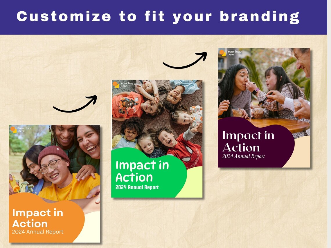 Youth Welfare Charity Annual Report Template: Editable Canva Design ...