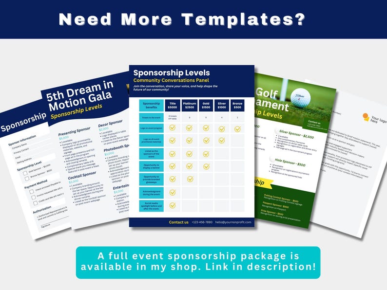 Event Sponsorship Flyer Template: Customizable Canva Design (digital ...