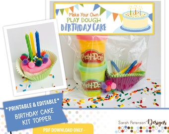 Instant Download PRINTABLE EDITABLE Make Your Own Play Dough easter Egg ...