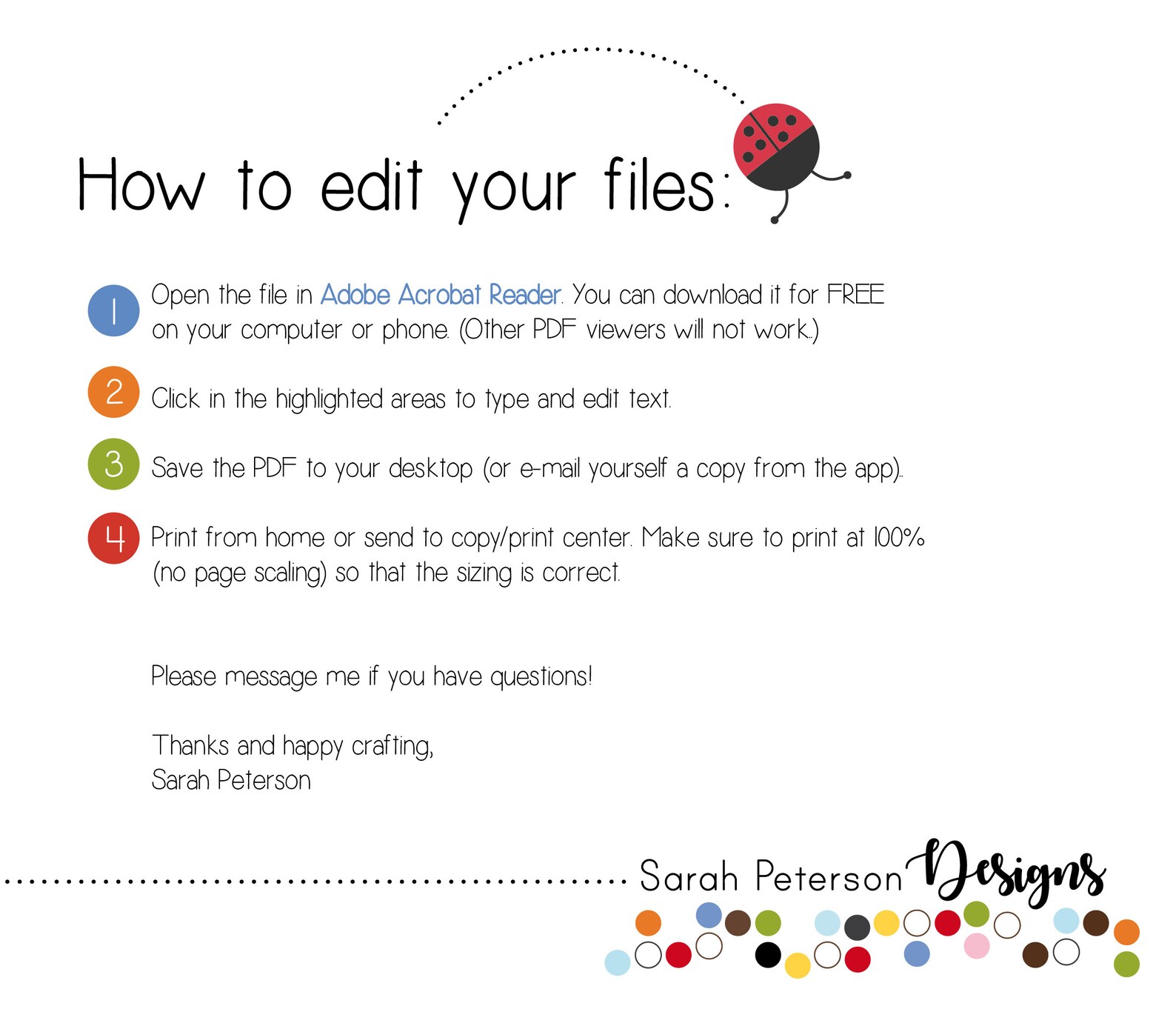 Instant Download PRINTABLE - EDITABLE Make Your Own "colorful Play ...