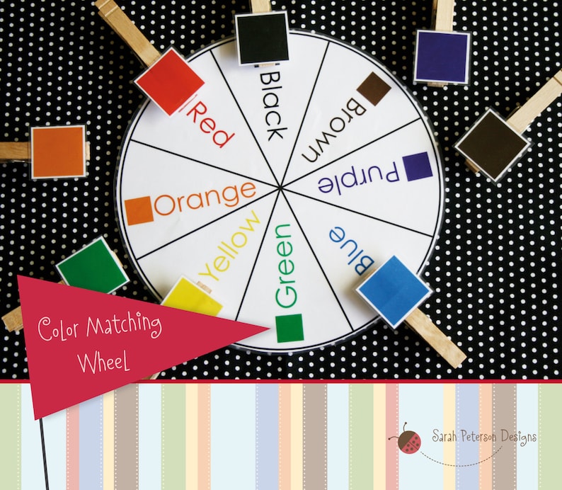Color Matching Wheel Activity Instant Download Printable - Etsy