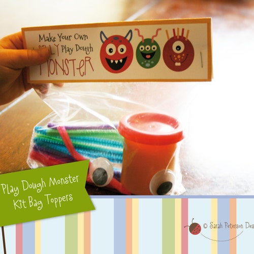 Instant Download PRINTABLE Play Dough Turkey Kit Bag Toppers - Etsy