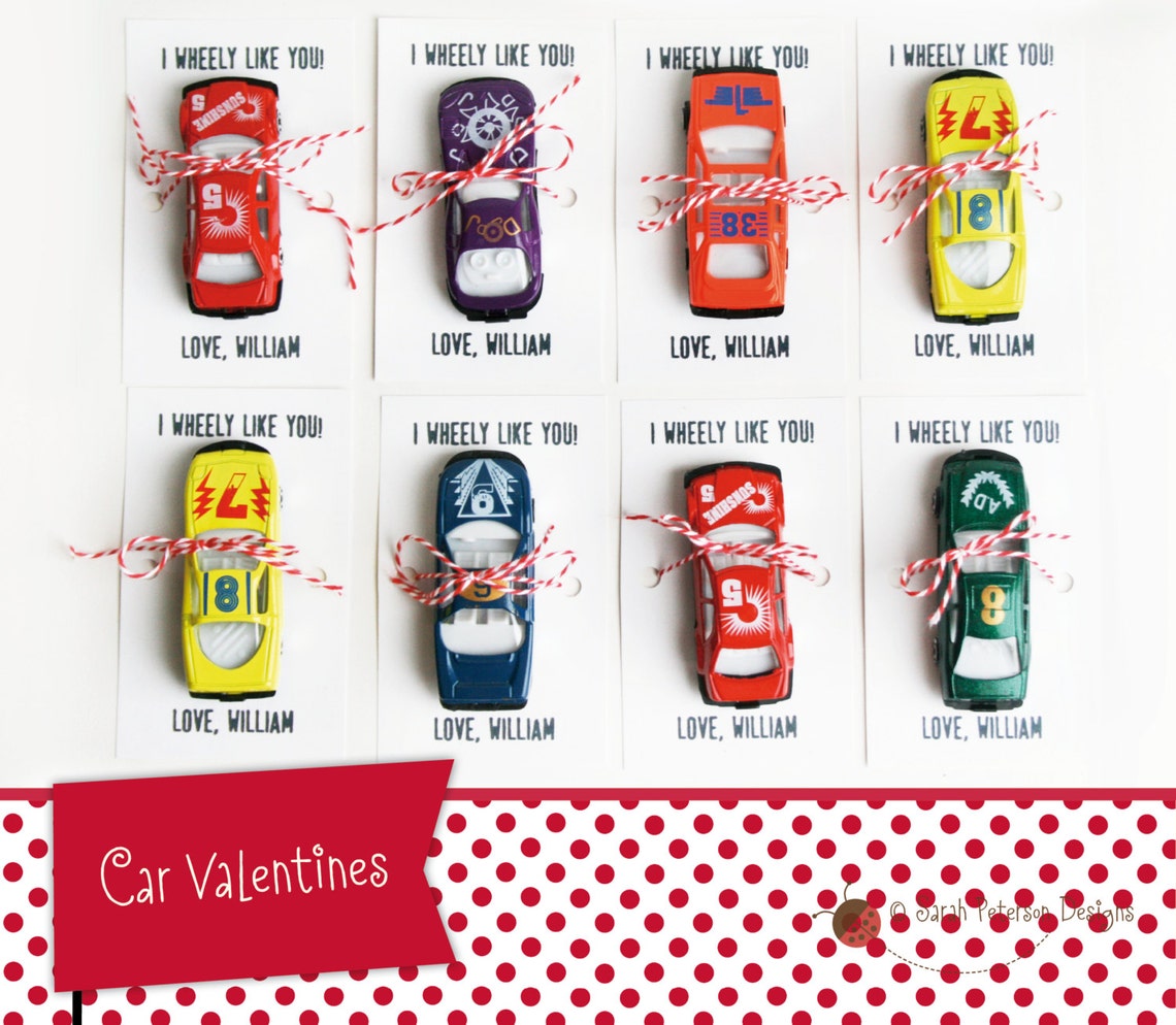 PRINTABLE I wheely Like You Matchbox Car Valentine Instant Download - Etsy