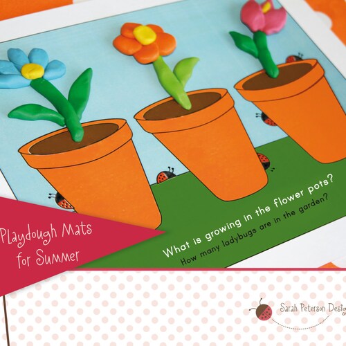 Summer Themed Play Dough Mats Instant Download Printable - Etsy