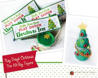 Instant Download PRINTABLE - Play Dough Turkey Kit Bag Toppers - Make ...