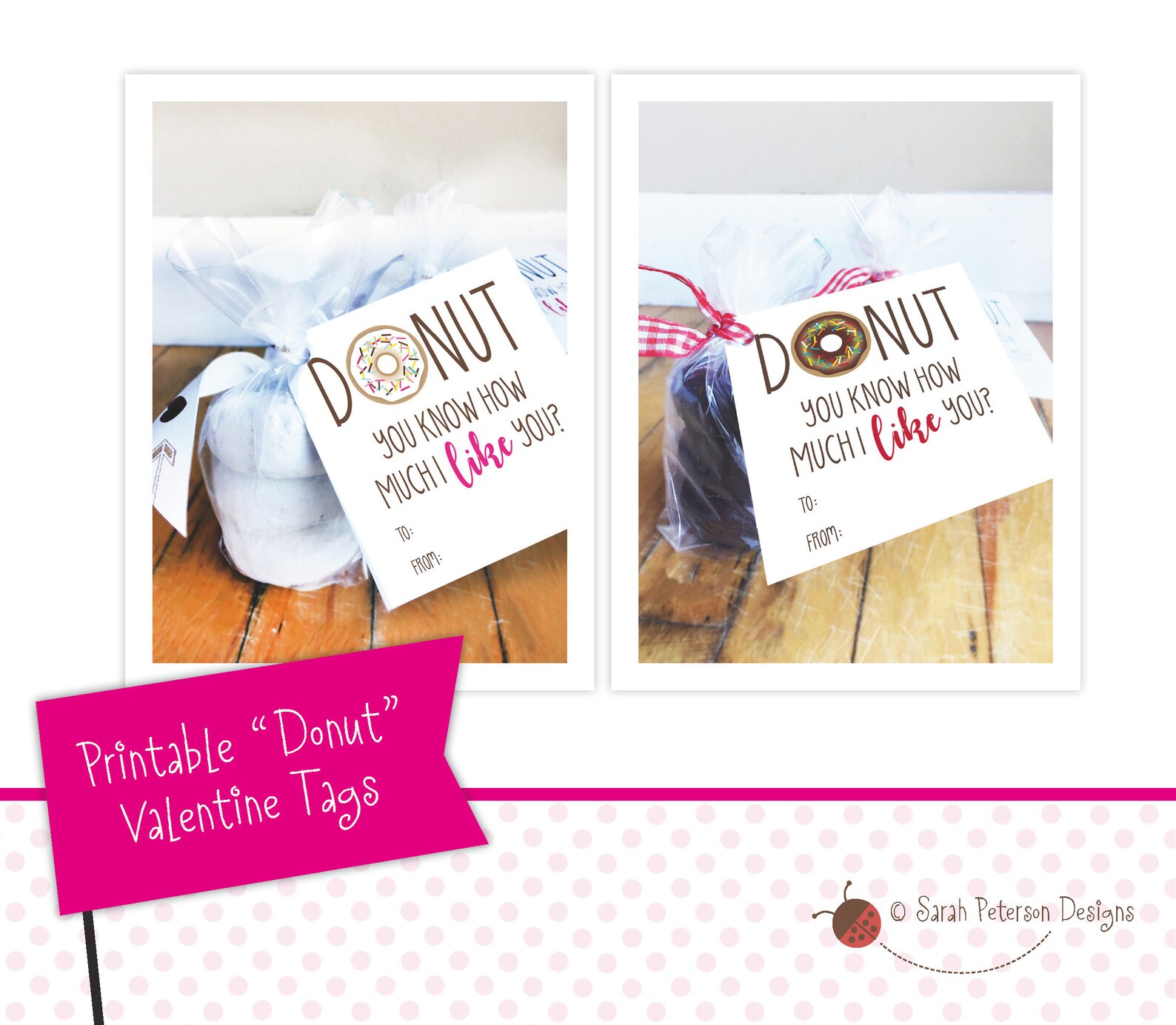 PRINTABLE donut You Know How Much I Like You | Etsy