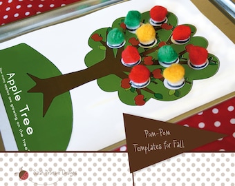 Fall Themed Play Dough Mats Instant Download Printable | Etsy