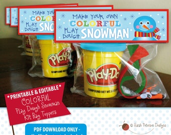 Instant Download PRINTABLE EDITABLE Make Your Own play Dough Birthday ...