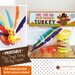 Instant Download PRINTABLE - Play Dough Turkey Kit Bag Toppers - Make ...