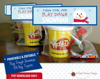 Instant Download PRINTABLE EDITABLE Make Your Own colorful Play Dough ...