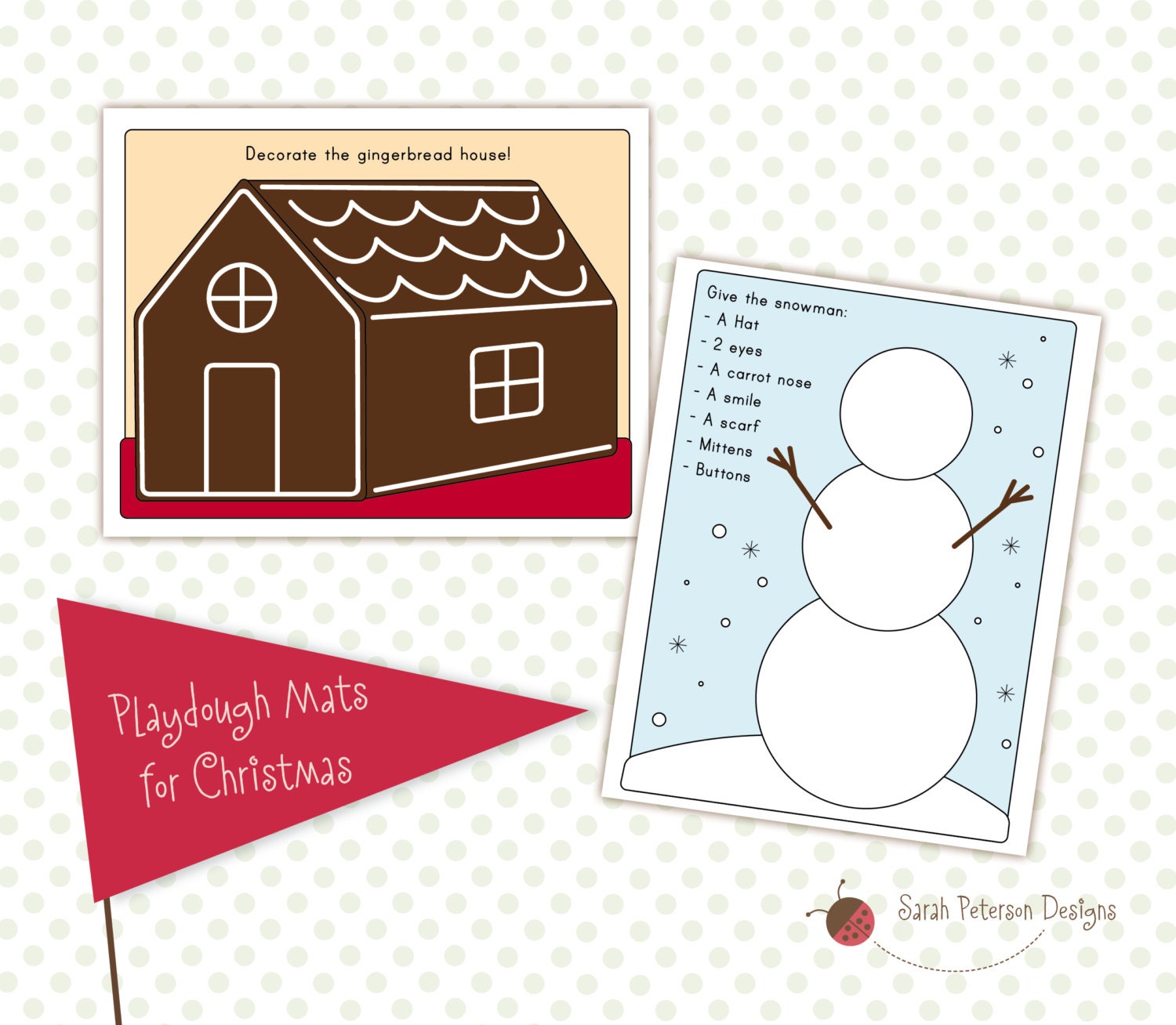 Instant Download Printable - Christmas/winter Themed Play Dough Mats - Etsy