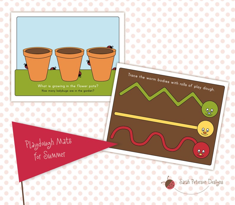 Summer Themed Play Dough Mats Instant Download Printable - Etsy