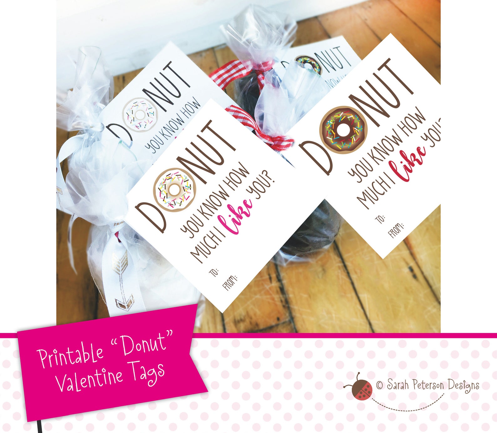 PRINTABLE donut You Know How Much I Like You - Etsy