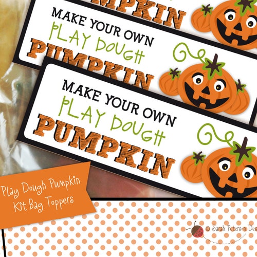 Instant Download PRINTABLE Play Dough Turkey Kit Bag Toppers - Etsy