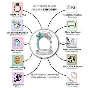 Lab Grown Diamond Oval Cut Three Stone Engagement Ring Vintage 3 Stone ...