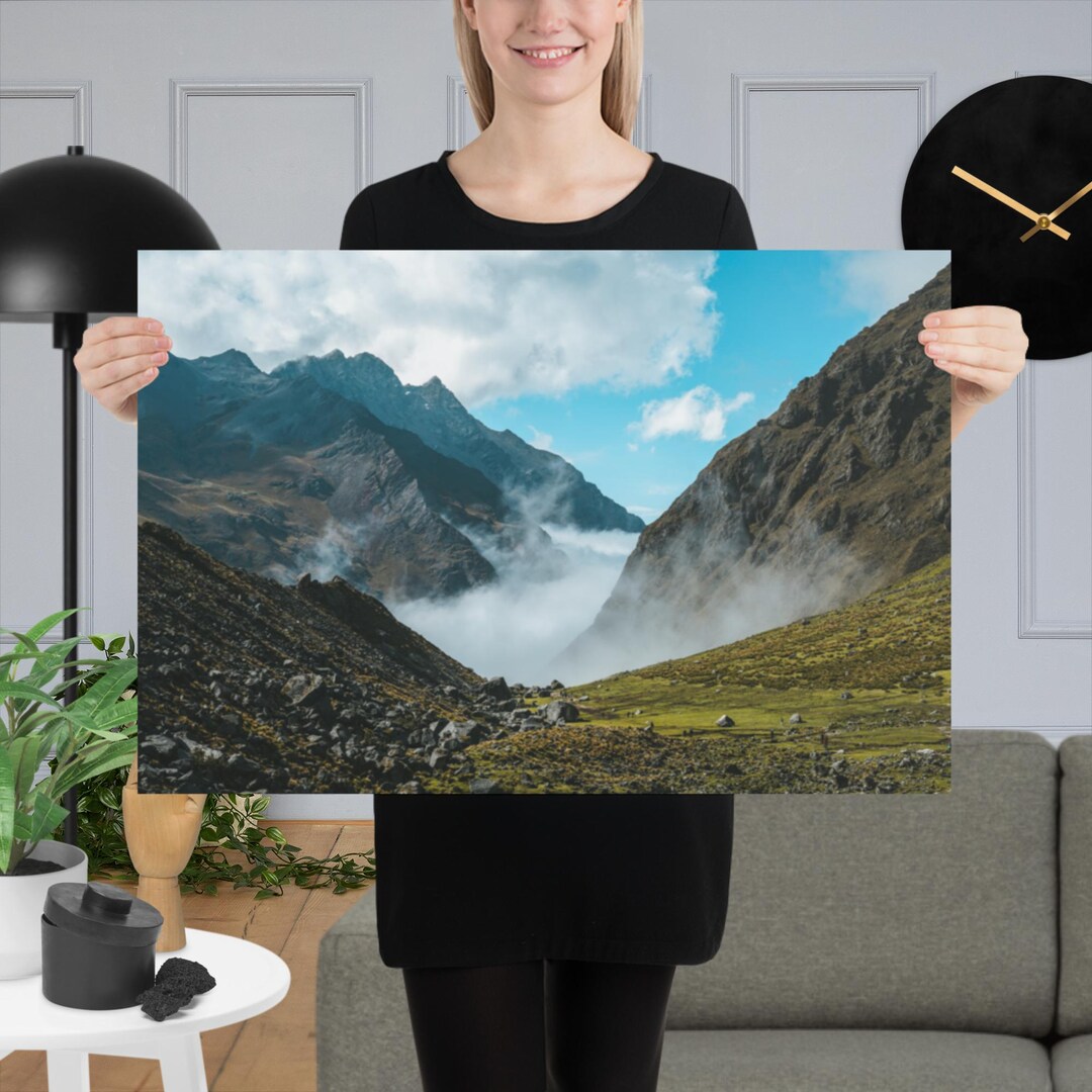 Misty Mountain Pass Peru Salkantay Pass Andes Mountains - Stunning ...
