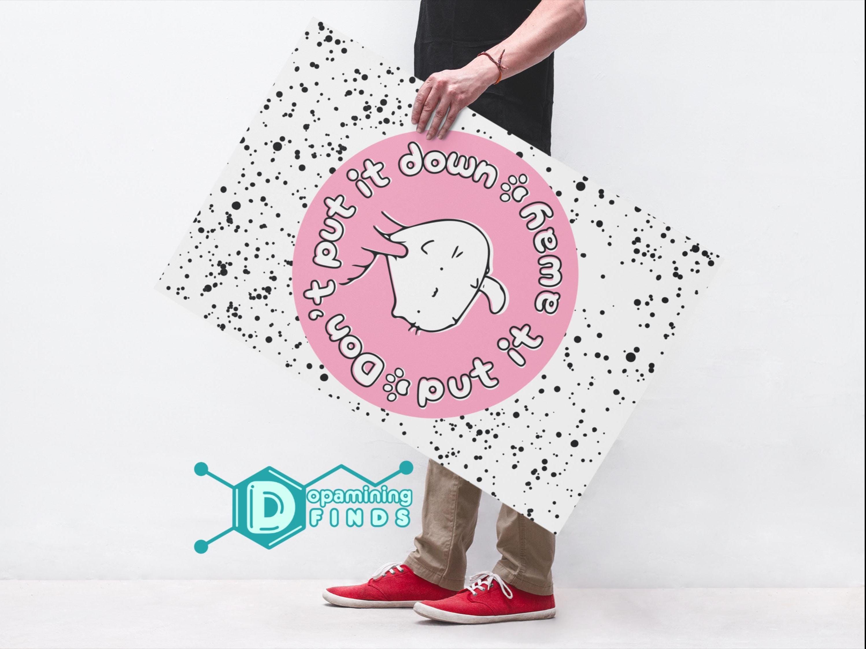 ADHD Mental Health Poster | Cute Cat Inspirational Wall Art | 'don't ...