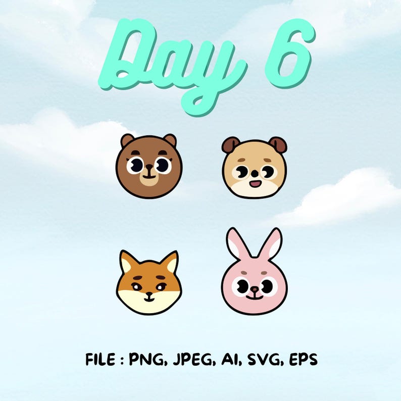 Day 6 Denimalz Character 1 Set - Etsy