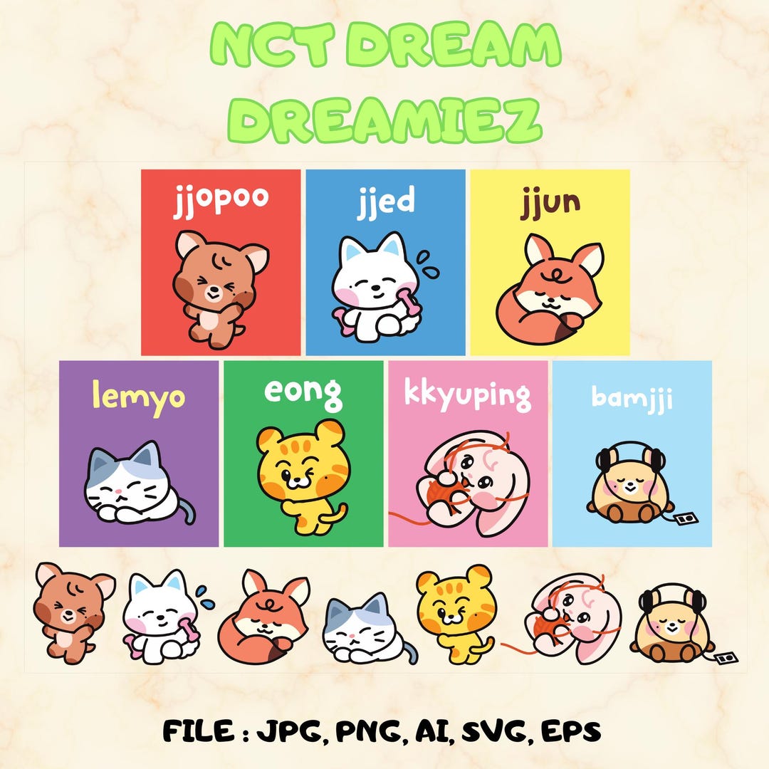 NCT Dream Dreamiez Line 14 Design 1 Set - Etsy