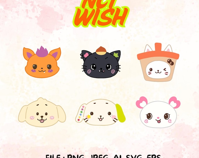 NCT WISH Kpop WICHU Plush Keychain Plush Doll Sion Riku Sakuya Jaehee ...