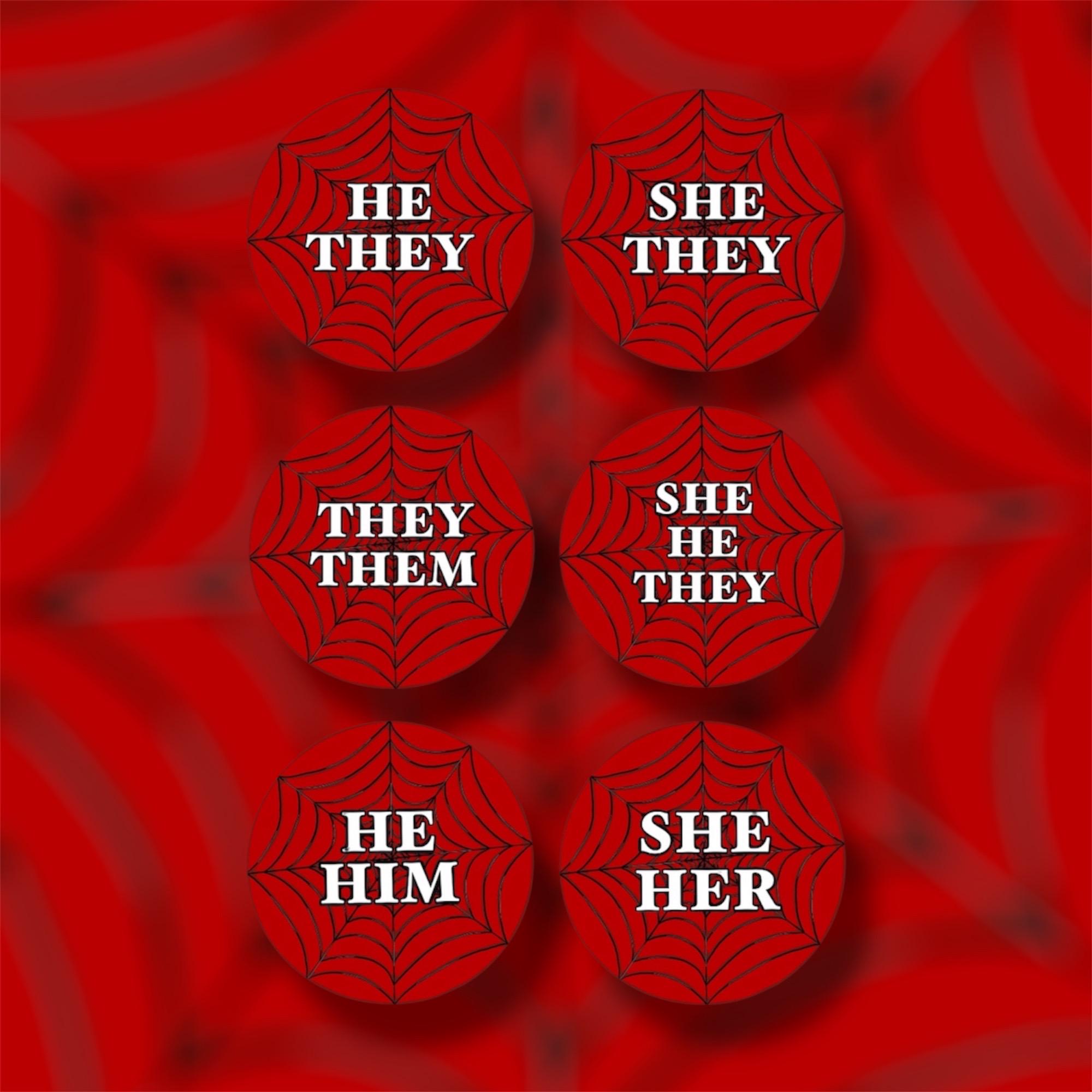 Pronoun Pin Sets - Etsy