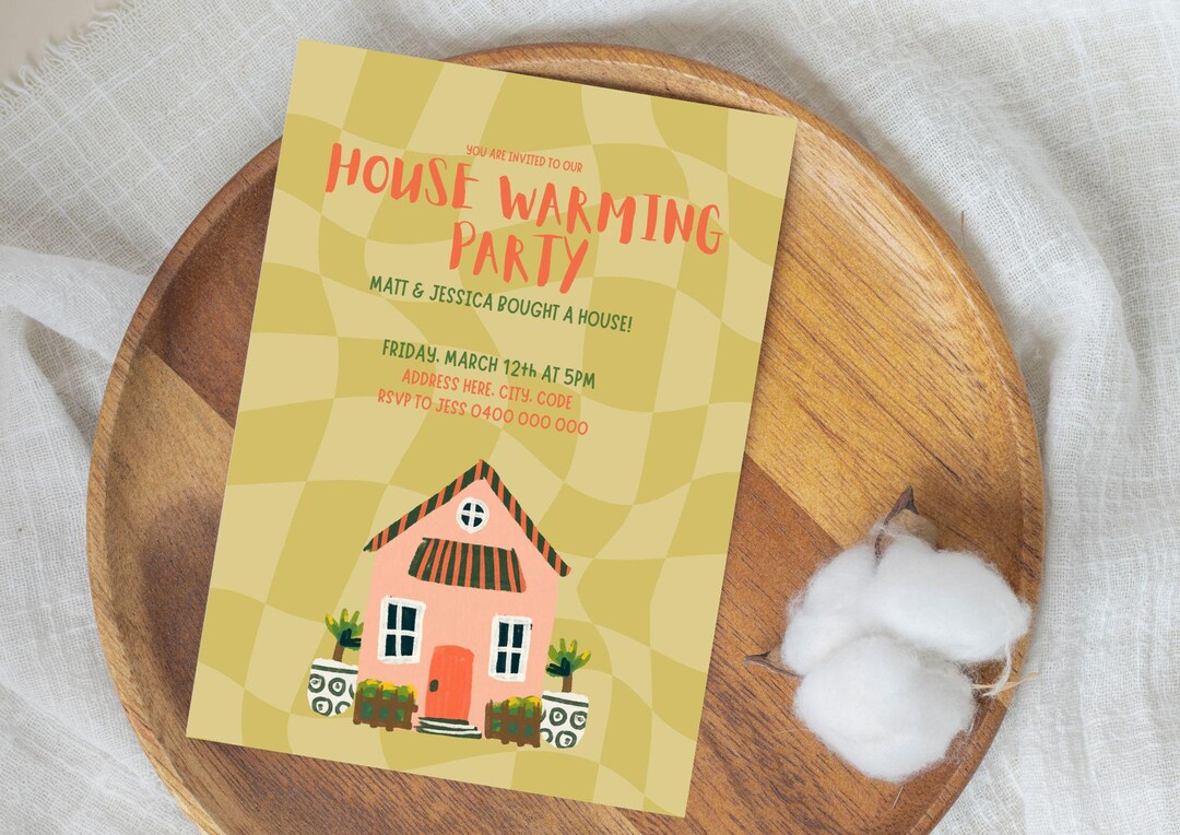 Digital House Warming Invitation EDITABLE / House Warming Party - New ...