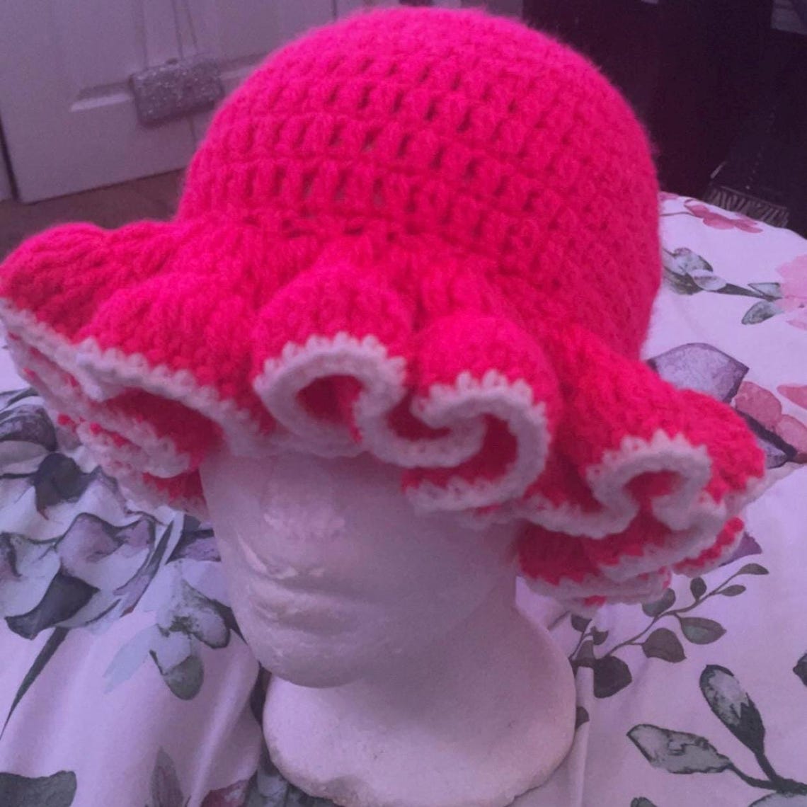 Cotton Candy Kiss Ruffle Hat ! - Etsy