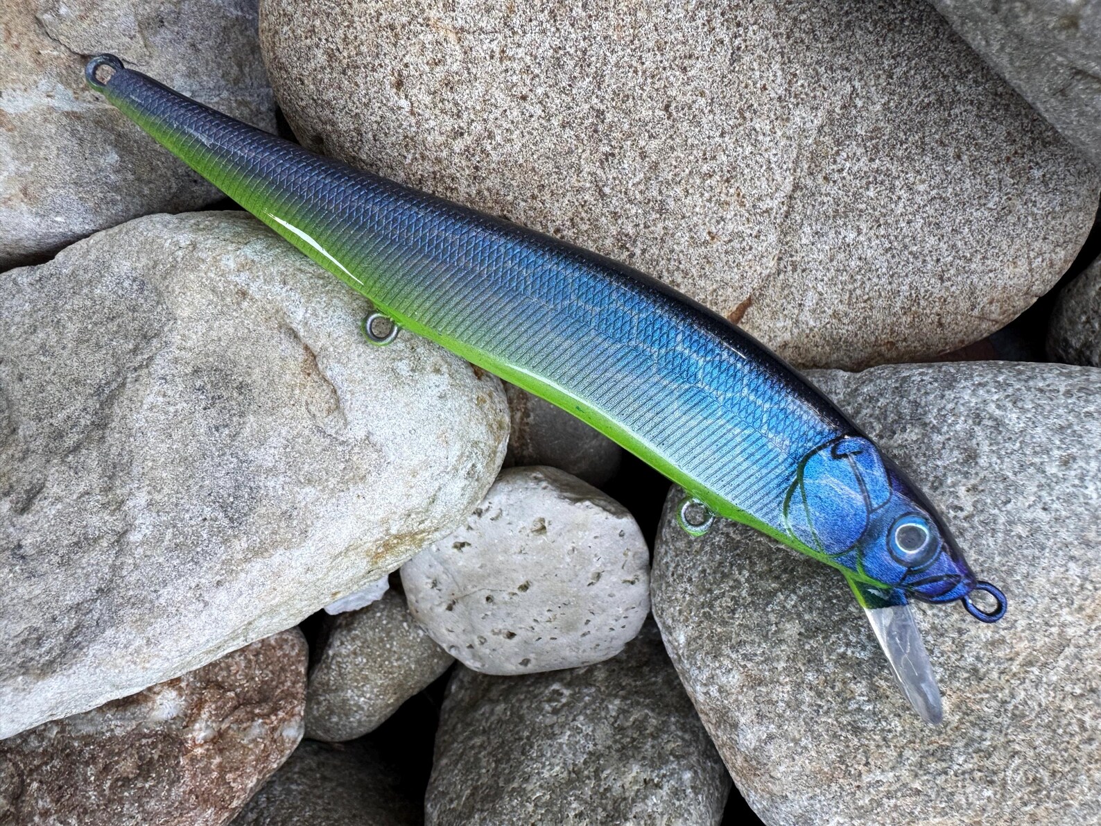 Moon Shiner Jerkbait Custom Painted Fishing Lure - Etsy