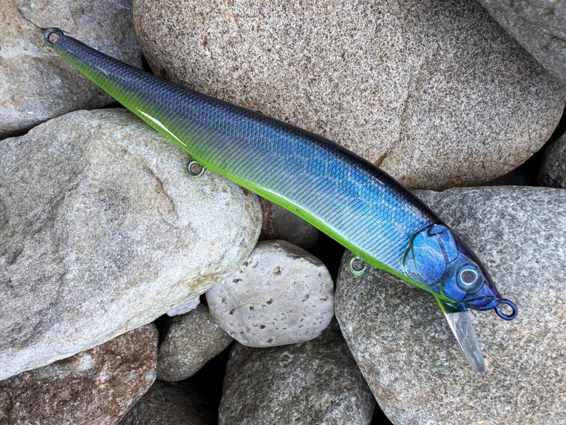 Moon Shiner Jerkbait Custom Painted Fishing Lure - Etsy