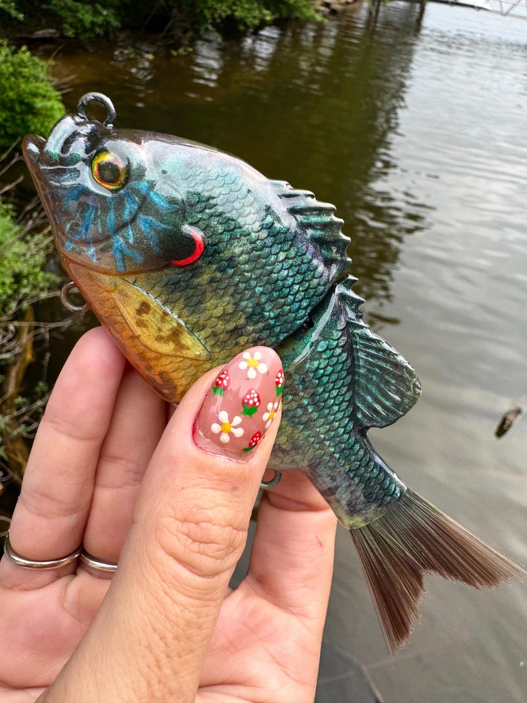 Custom Painted Fishing Lure Sunfish, Bream, Bluegill Glide Bait - Etsy